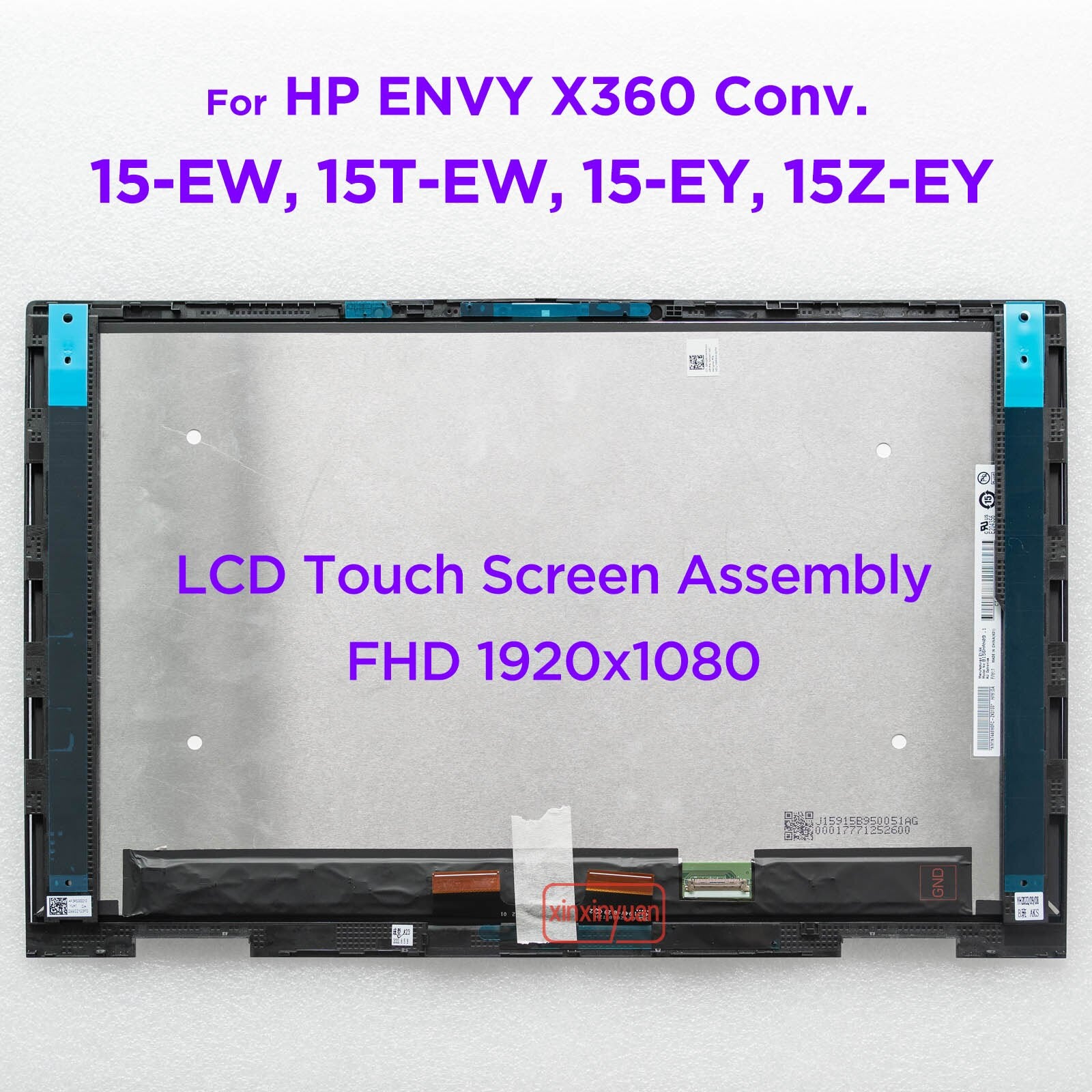 StoneTaskin 15.6 LCD Screen Touch Assembly for HP ENVY X360 15-EW 15T-