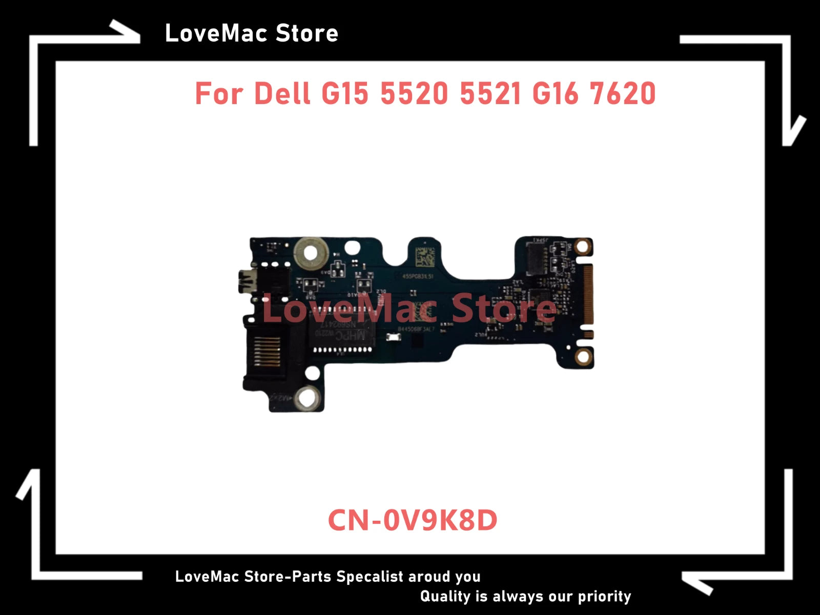 LoveMac Store HDK50/HDK51 LS-L655P For DELL G15 5520 5521 G16 7620 Laptop USB Button Board ...