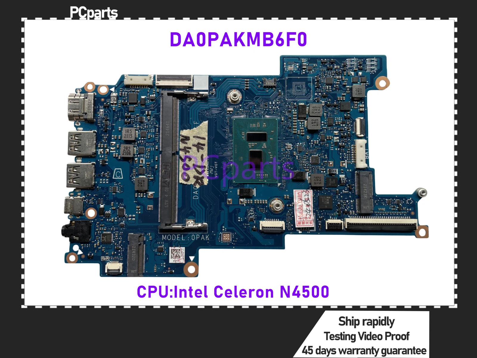 PCparts Refurbished DA0PAKMB6F0 For HP 14-d3000 Laptop Motherboard Int – StoneTaskin