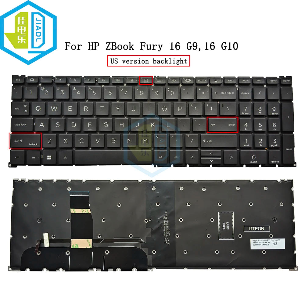 US English Backlit Keyboard For HP ZBook Fury 16 G9 Fury 16 G10 SN1A93 – StoneTaskin