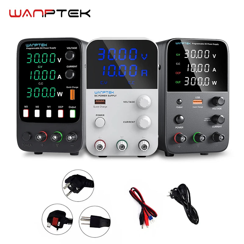StoneTaskin Wanptek Adjustable DC power supply 30V 10A 60V 5A Lab Benc