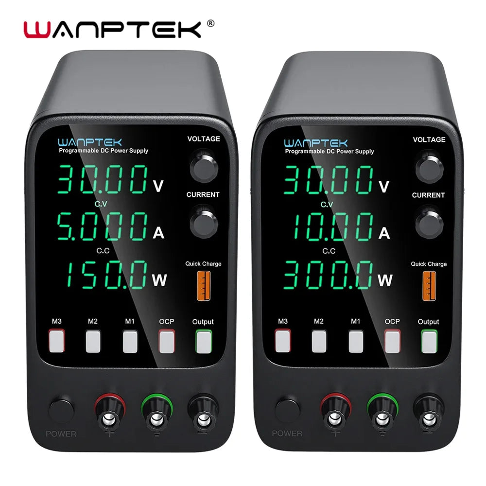 StoneTaskin Wanptek DC Power Supply 30V 10A Adjustable Lab Power Sourc