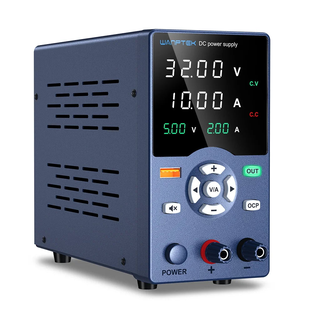 StoneTaskin 30V 10A DC Power Supply Adjustable USB Digit Display Lab P