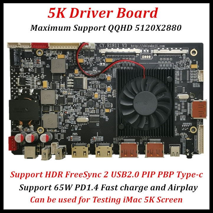 5K universal HD driver board Type-c HDR Freesync EDP VBO 4K 144Hz DP1 ...