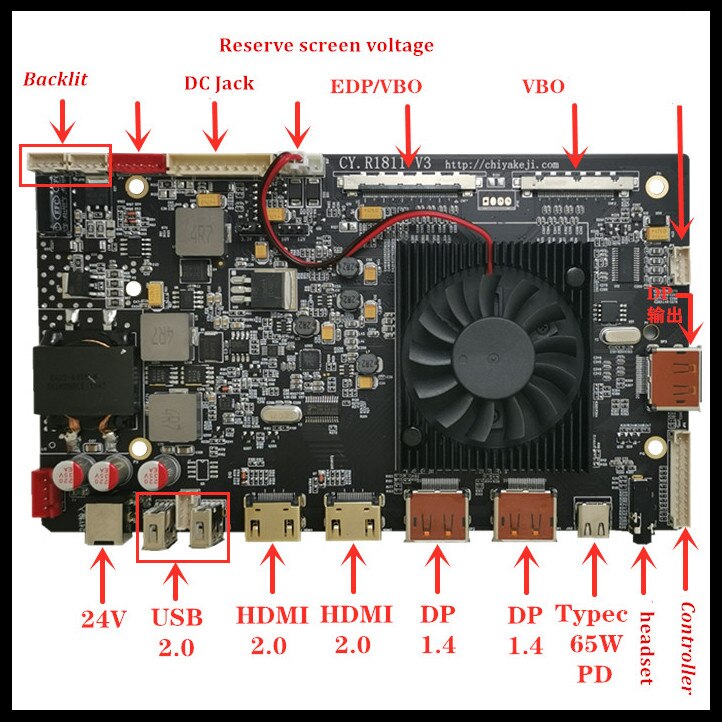 5K universal HD driver board Type-c HDR Freesync EDP VBO 4K 144Hz DP1 ...