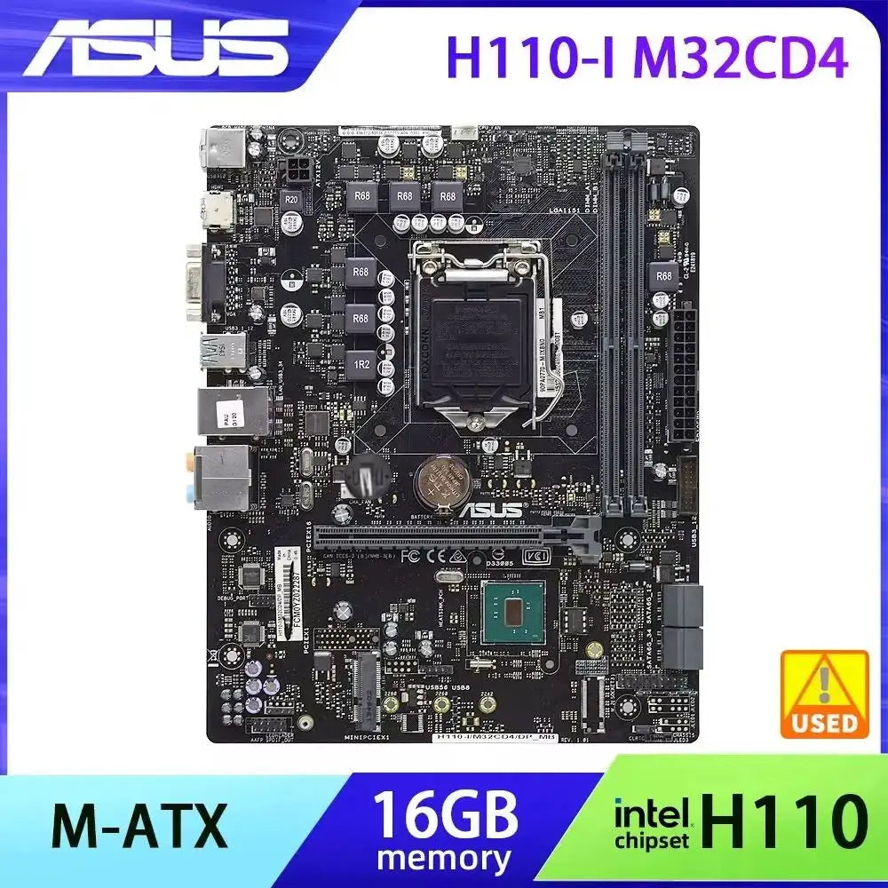 StoneTaskin Original ASUS H110-I H110-I/M32CD4/DP_MB Motherboard intel
