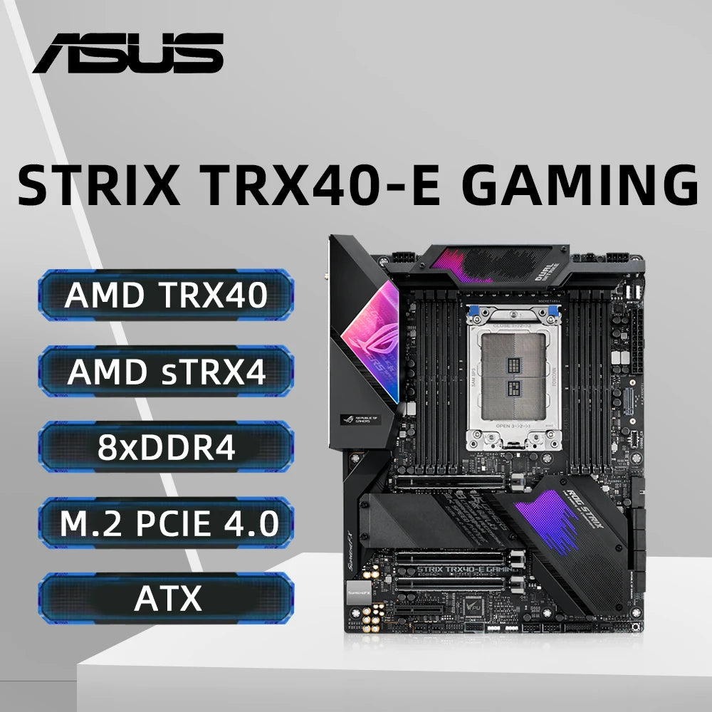 StoneTaskin Refurbished ASUS ROG Strix TRX40-E Gaming Motherboard Supp