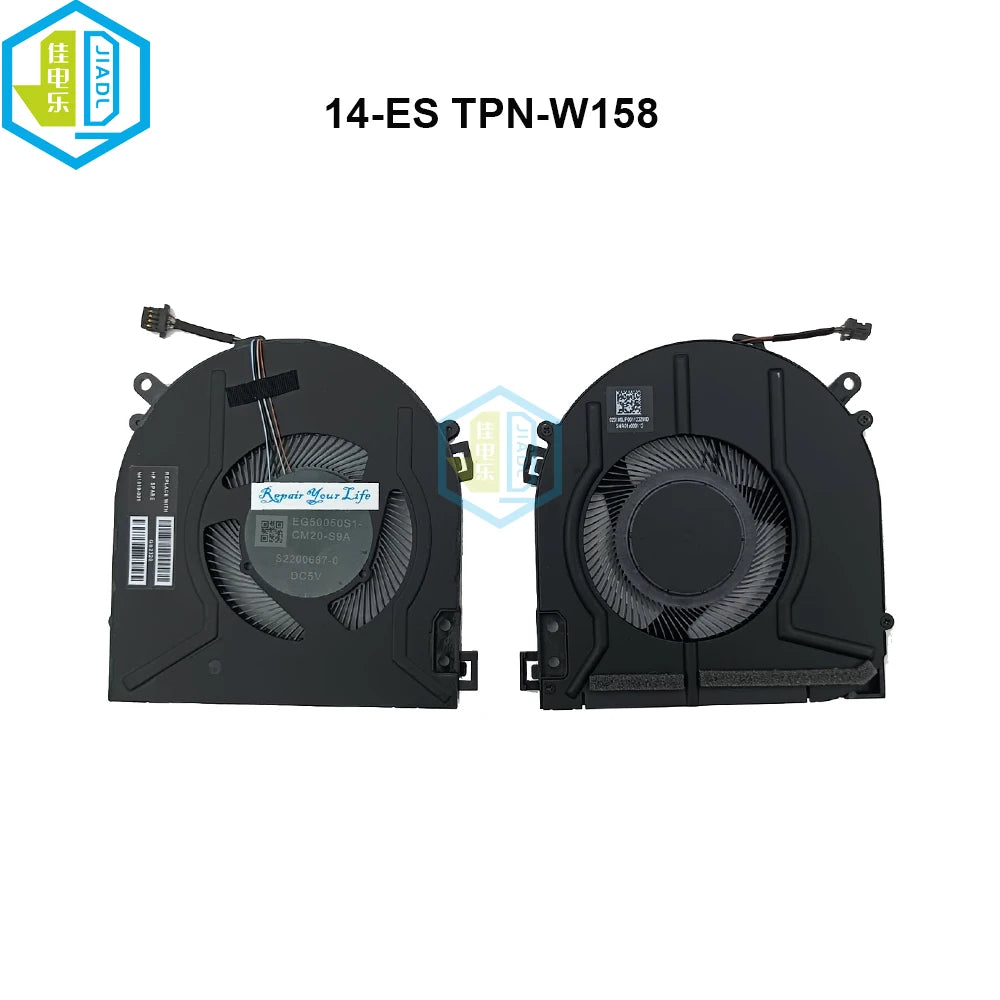 CPU Fan Cooling Radiator For HP ENVY X360 14-ES 14-ES0013DX TPN-W158 N ...
