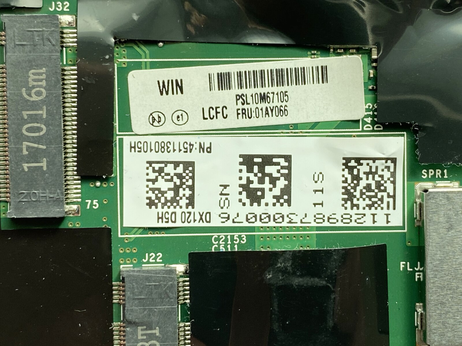 DX120 NM-B141 for Lenovo Thinkpad X1 Carbon Laptop Motherboard FRU:01A ...