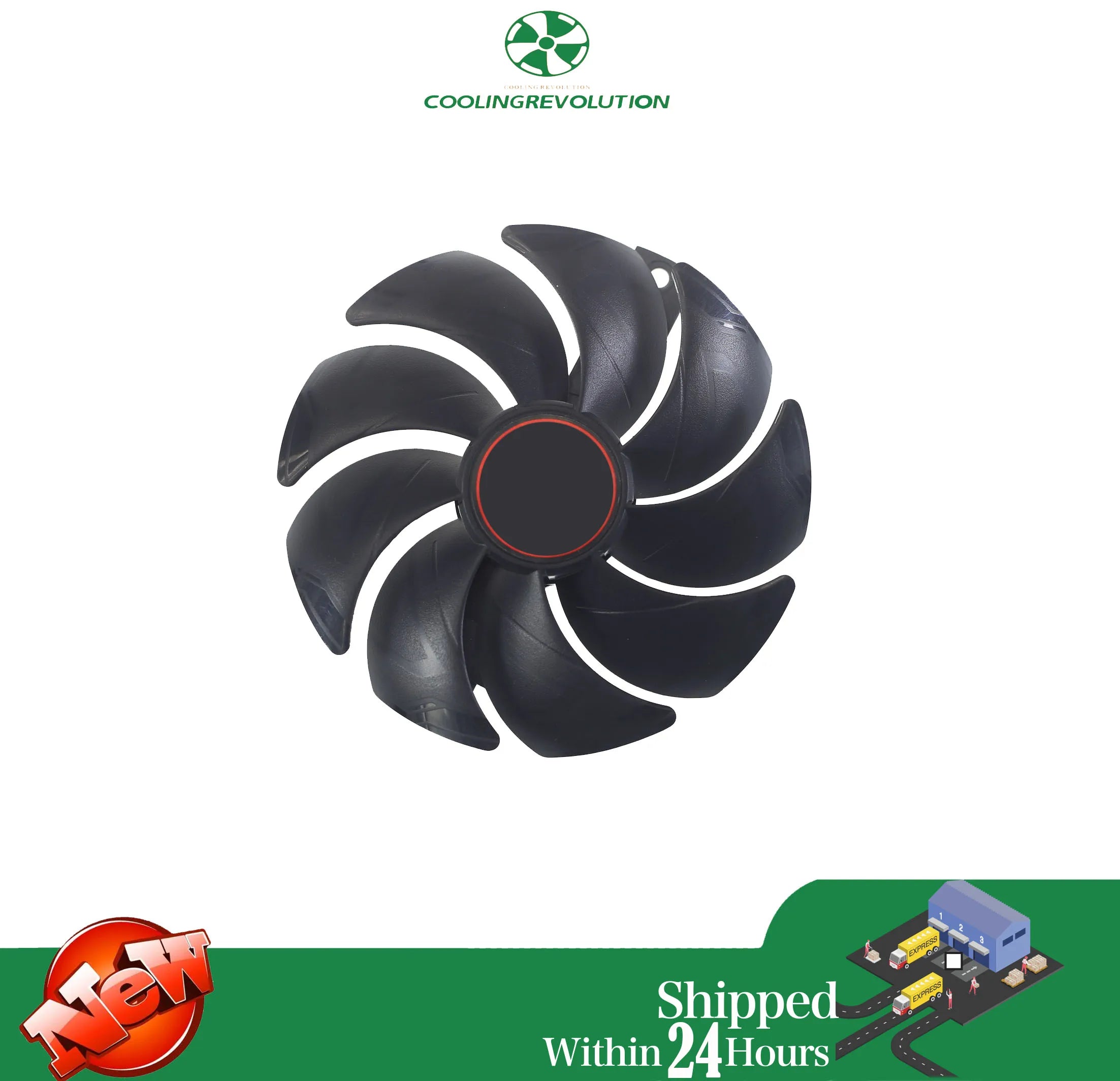 StoneTaskin Original FD10015M12D 95MM 6-pin DC 12V 0.45A RX 5700XT GPU