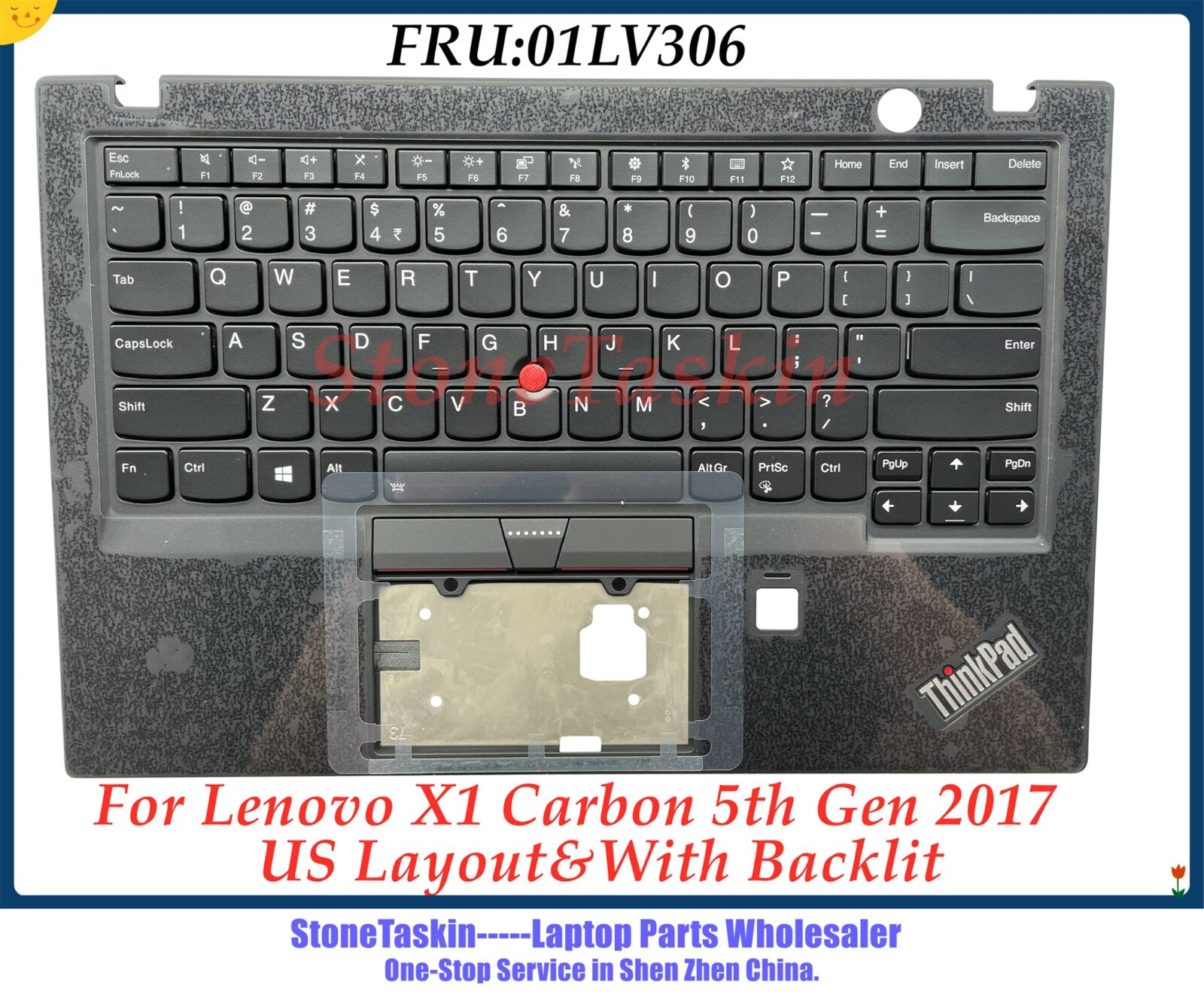 FRU 01LV306 For Lenovo Thinkpad X1 carbon 5th Generation 2017 Laptop K ...