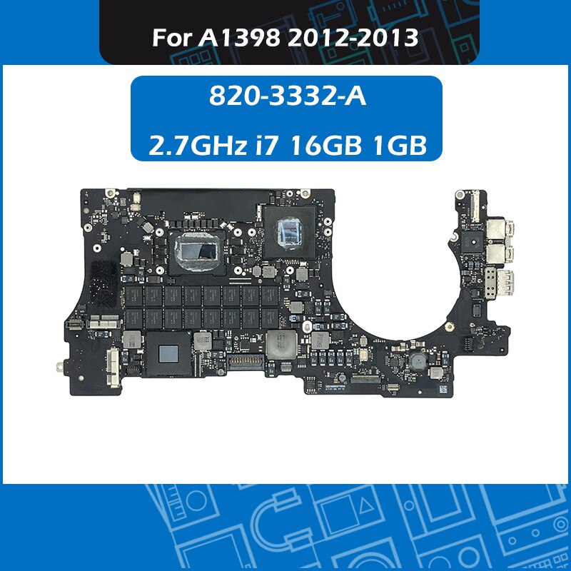 Laptop Logic Board 2.7GHz i7 16GB 1GB 820-3332-A for Macbook Pro Retin ...