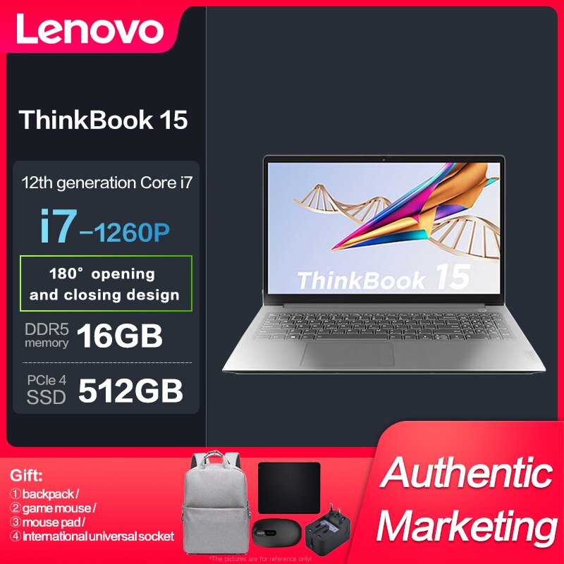 New Lenovo ThinkBook 15 Intel Core I7-1260P 16GB 512GBSSD 15.6inch Sli ...