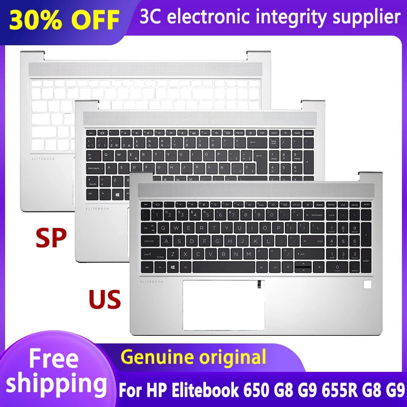StoneTaskin New Original US/SP Keyboard for HP Elitebook 650 G8 G9 655
