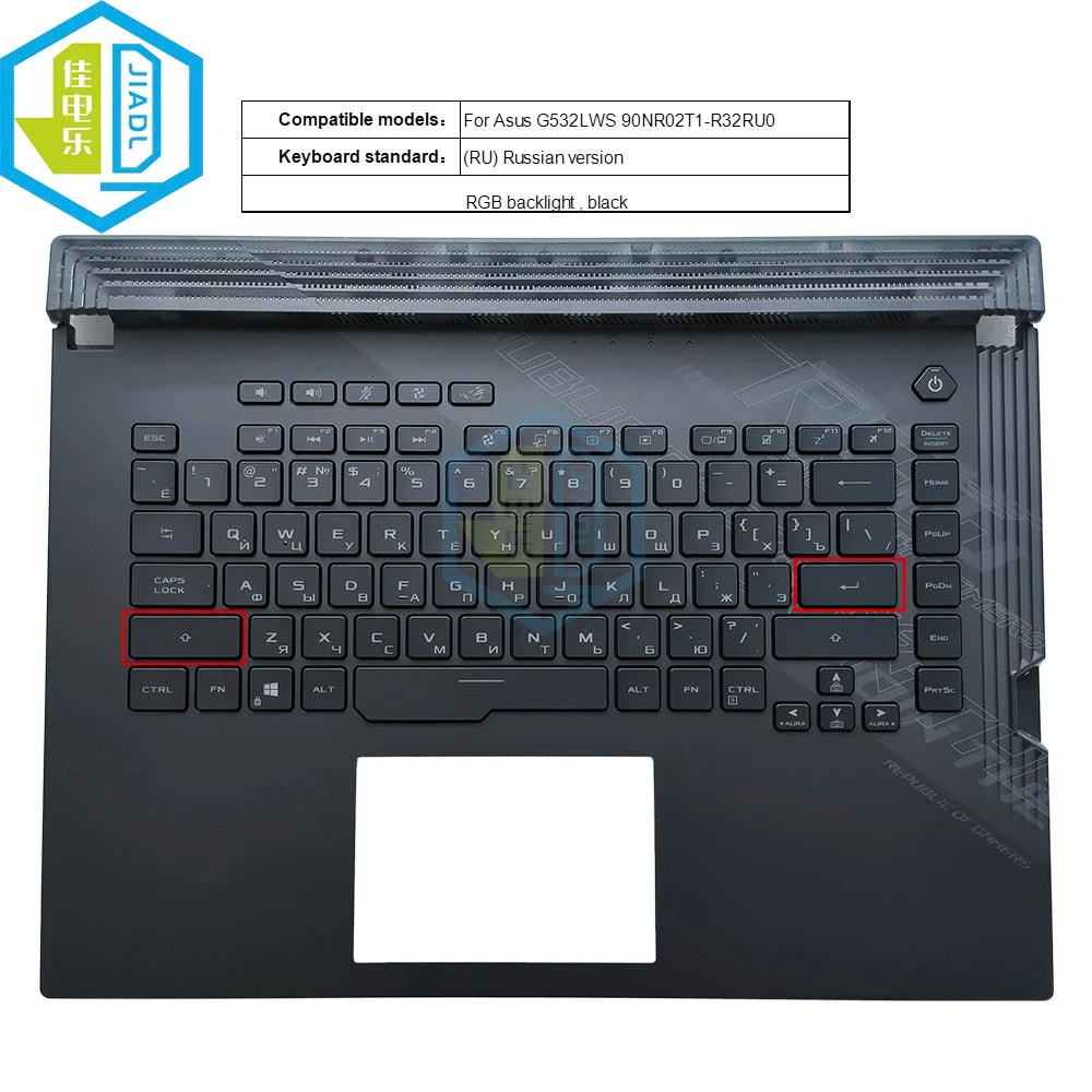 StoneTaskin New RU GR CS RGB Pre-key backlit laptop keyboard Topcase P