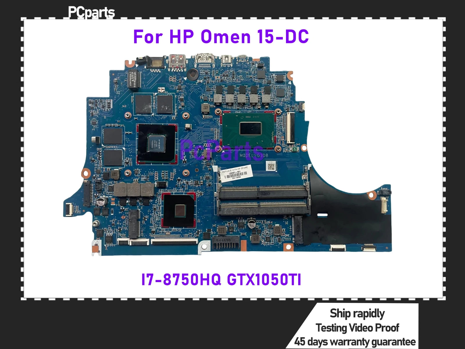 PCParts L24331-601 DAG3DBMB8D0 For HP Omen 15-DC Laptop Motherboard TPN ...