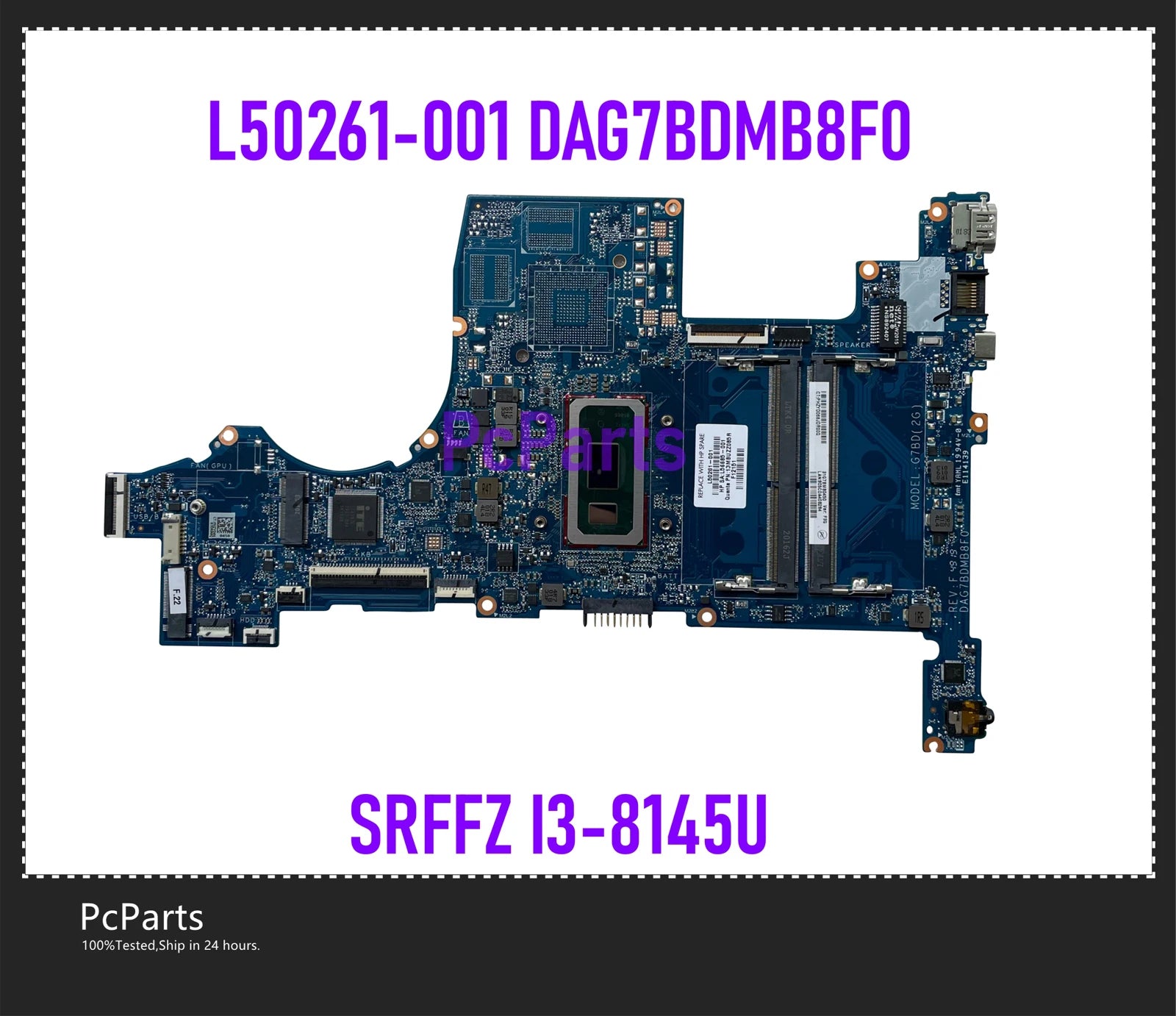 PcParts L50261-001 For HP Pavilion 15-CS Laptop Motherboard MB DAG7BDM ...