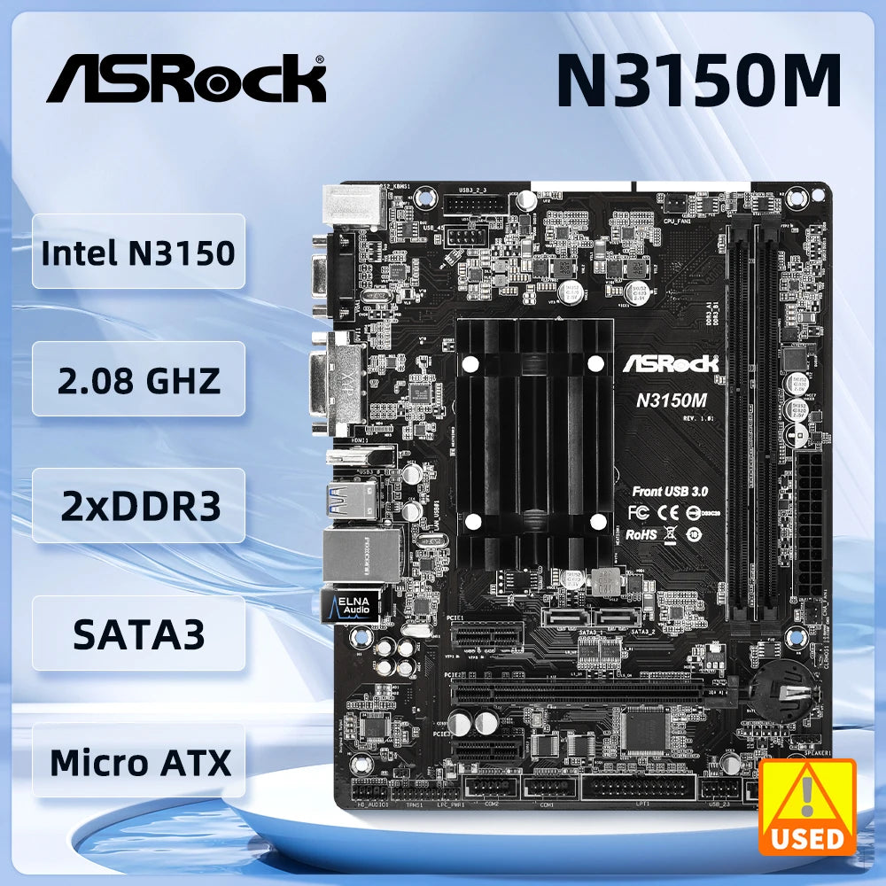 StoneTaskin ASrock N3150M Motherboard Intel Quad-Core Processor N3150