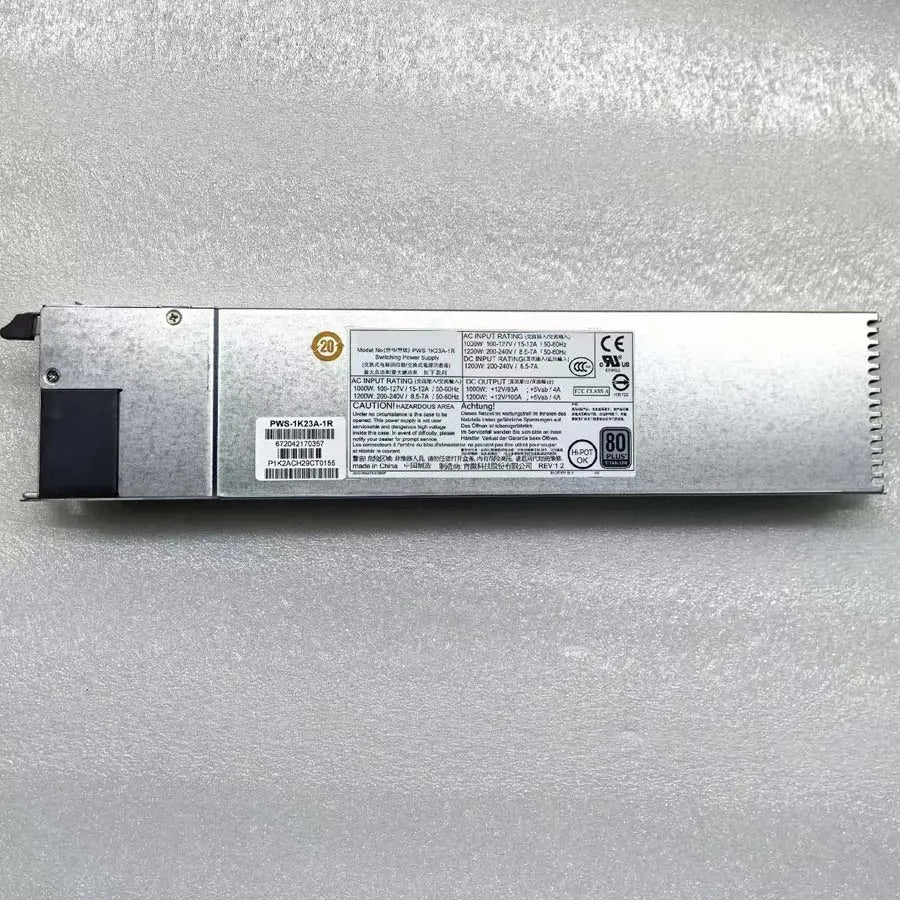 StoneTaskin Original For Supermicro PWS-1K23A-1R 1200W 1U Redundant 80