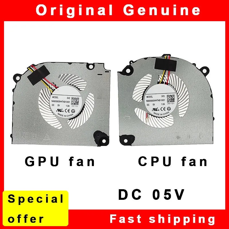 New Laptop CPU GPU Cooling Fan Cooler for Colorful P15 24 3V3 2V2 for ...