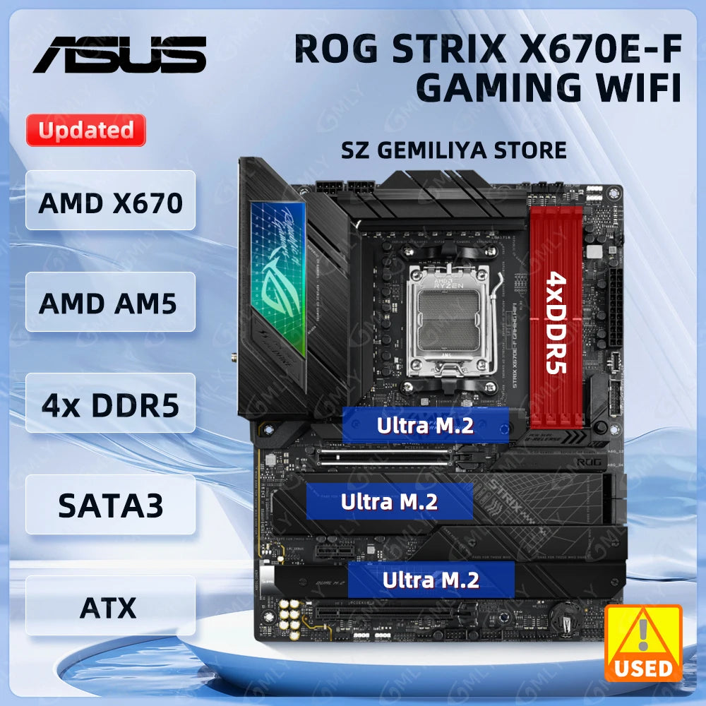 StoneTaskin ASUS AMD X670 Motherboard STRIX X670E-F GAMING WIFI Mother