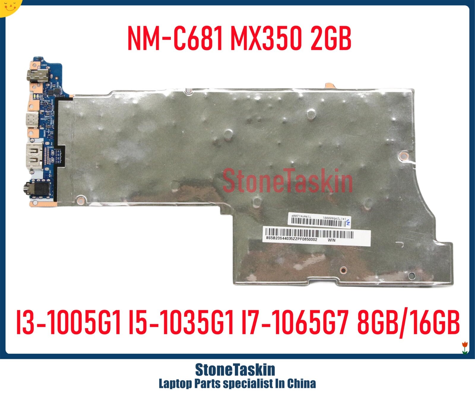 StoneTaskin 5B20S44035 NM-C681 For Lenovo 5-15IIL05 Laptop Motherboard