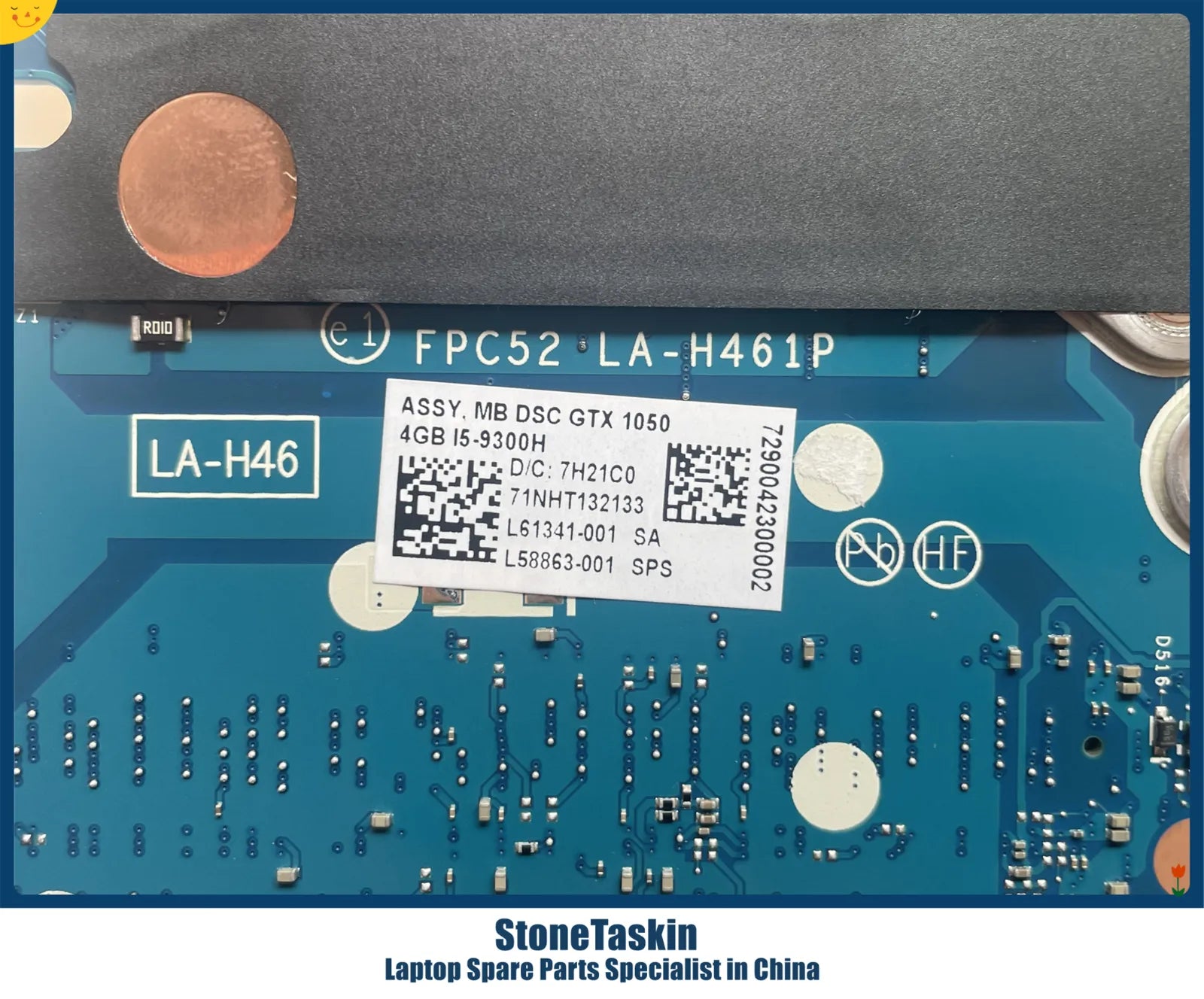 StoneTaskin FPC52 LA-H461P For HP Pavilion 15-DK Gaming Laptop Mainboa