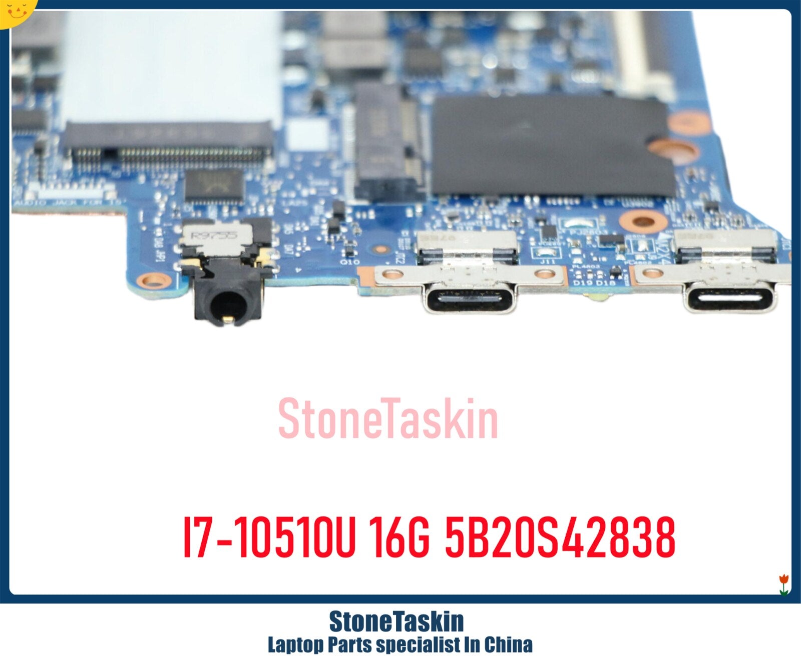 StoneTaskin Genuine For Lenovo Yoga C740-14IML Laptop Motherboard I7-1