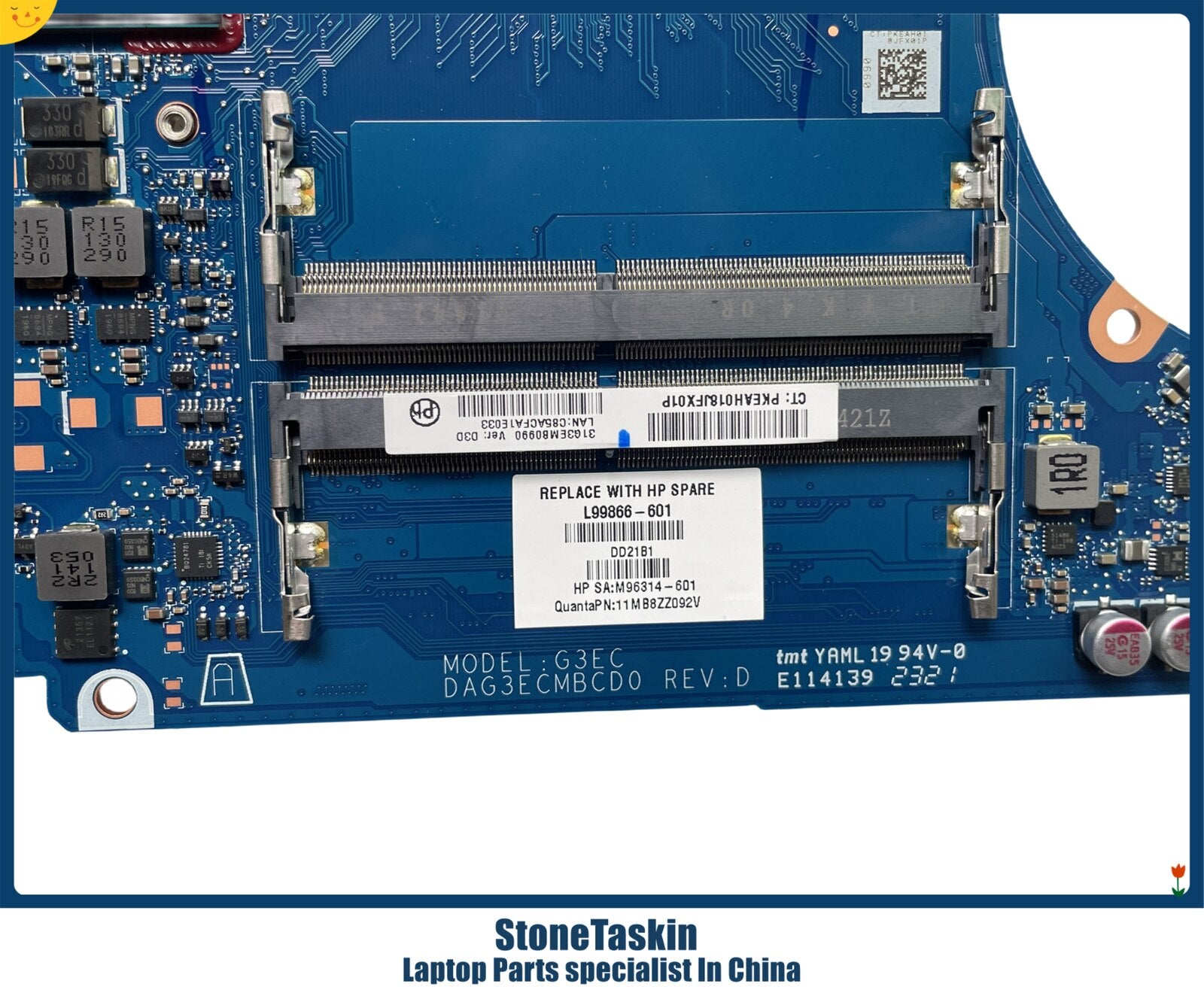 StoneTaskin L99867-001 L99867-601 DAG3ECMBCD0 For HP Omen 15-EN Laptop