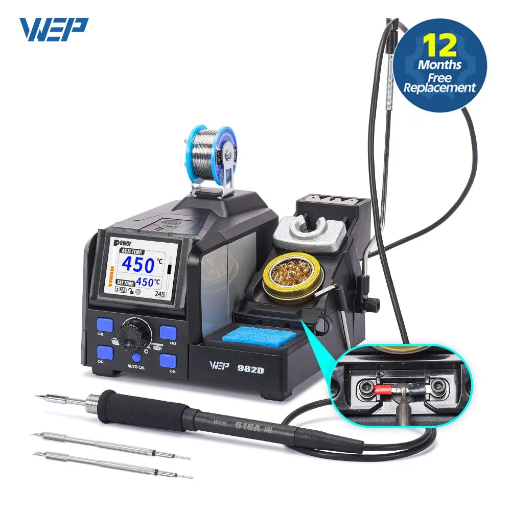 High Quality Brand New WEP 982D Precision Soldering Station 150W 2S Qu ...