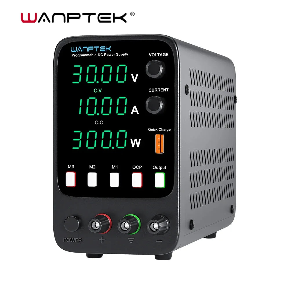 StoneTaskin Wanptek Adjustable DC Power Supply 30V 10A Lab Programmabl