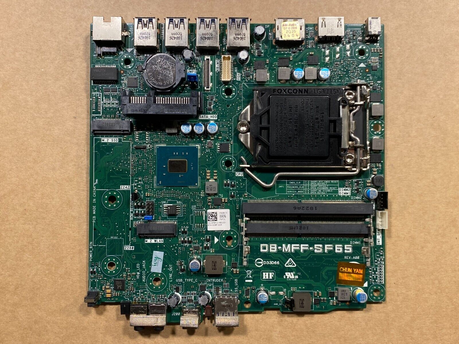 NEW Dell Optiplex 7050 3050 5050 SFF Intel Motherboard D8-MFF-SF65 F6F ...