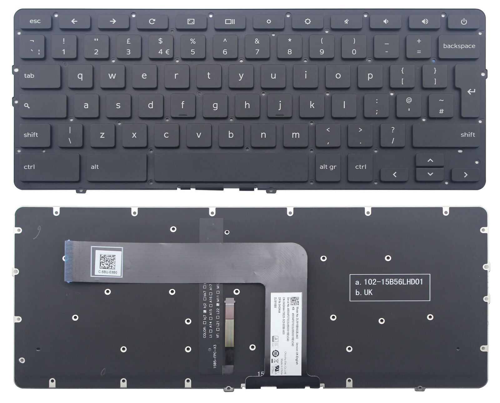 StoneTaskin Wholesale Original Black Backlit UK Laptop Keyboard For De
