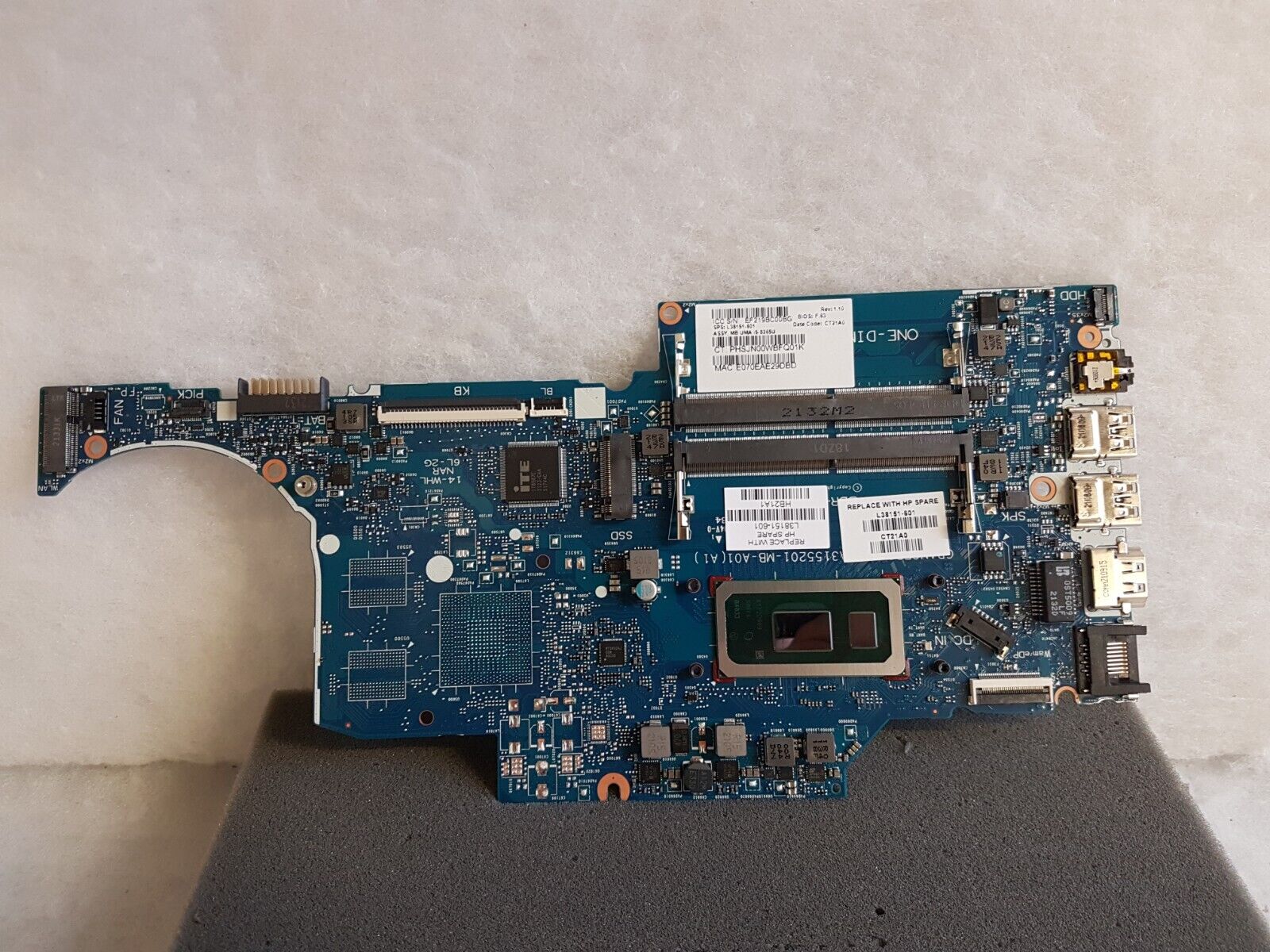 StoneTaskin Original Laptop Mainboard For HP 240 G7 14-CK i5-8265U Lap