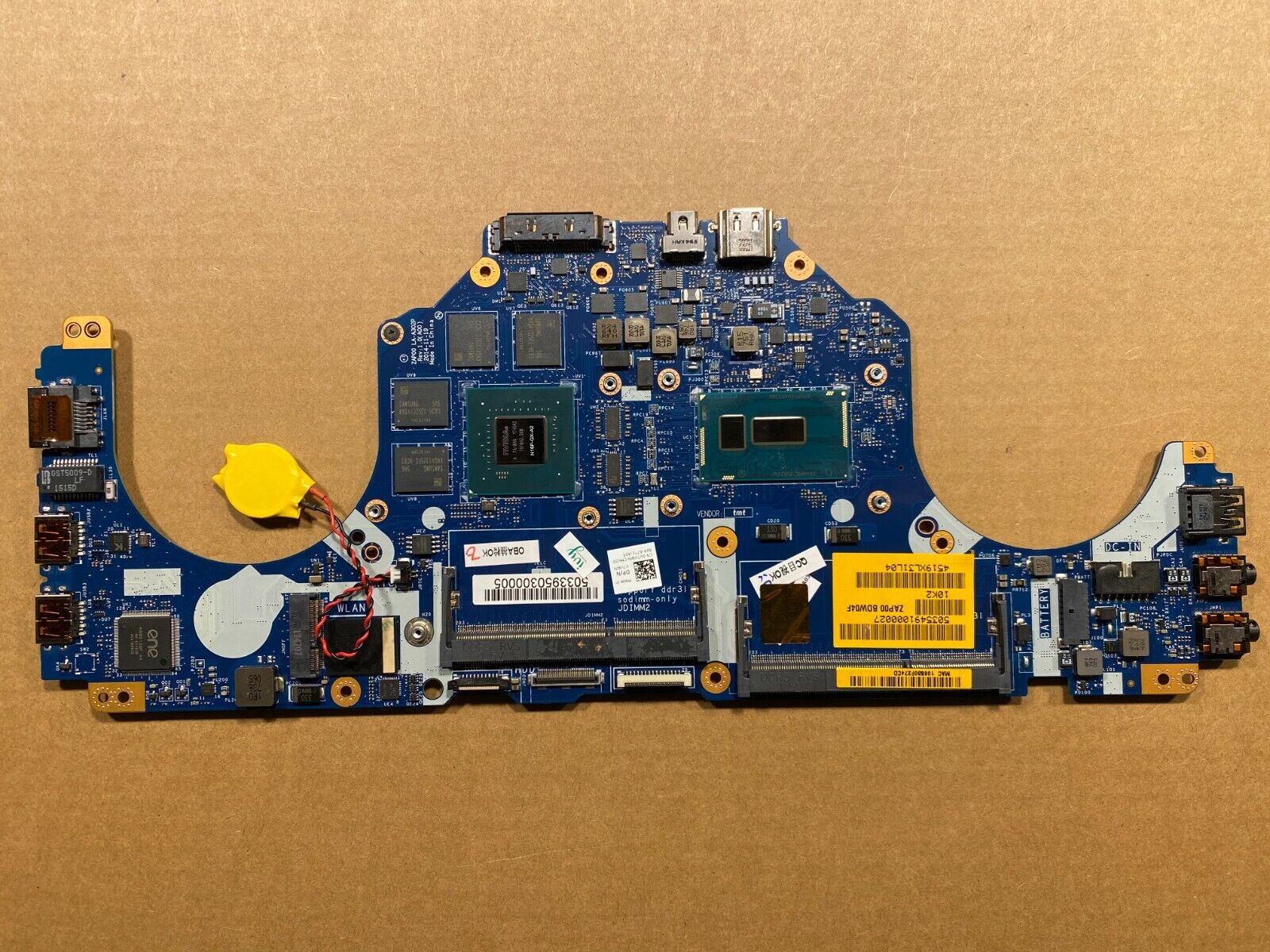 StoneTaskin Original Refurbished Dell Alienware 13 R1 Intel Motherboar