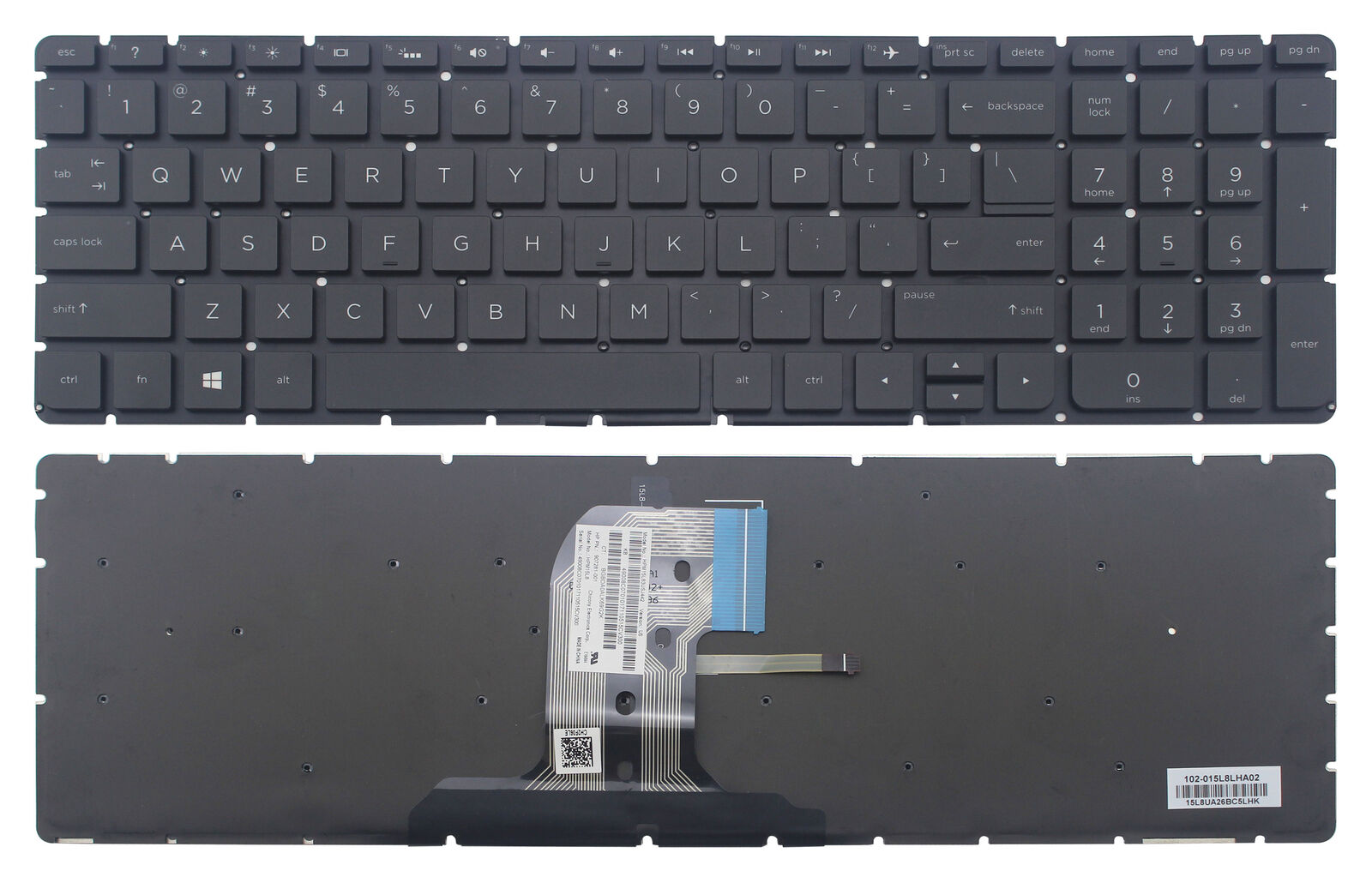 StoneTaskin Original Black US Backlit Keyboard For HP 15-bf000 15-bg00