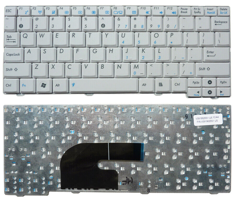 StoneTaskin Original Brand New White US Keyboard For ASUS Eee PC MK90
