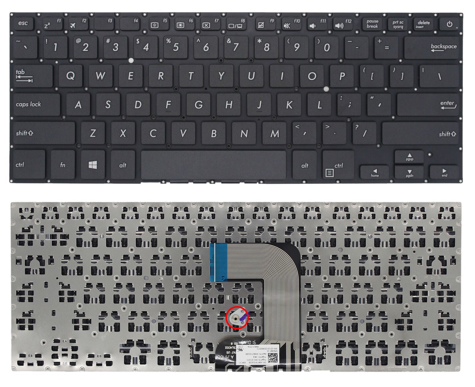 StoneTaskin Original Black US Keyboard For ASUS E406 E406MA E406NA E40