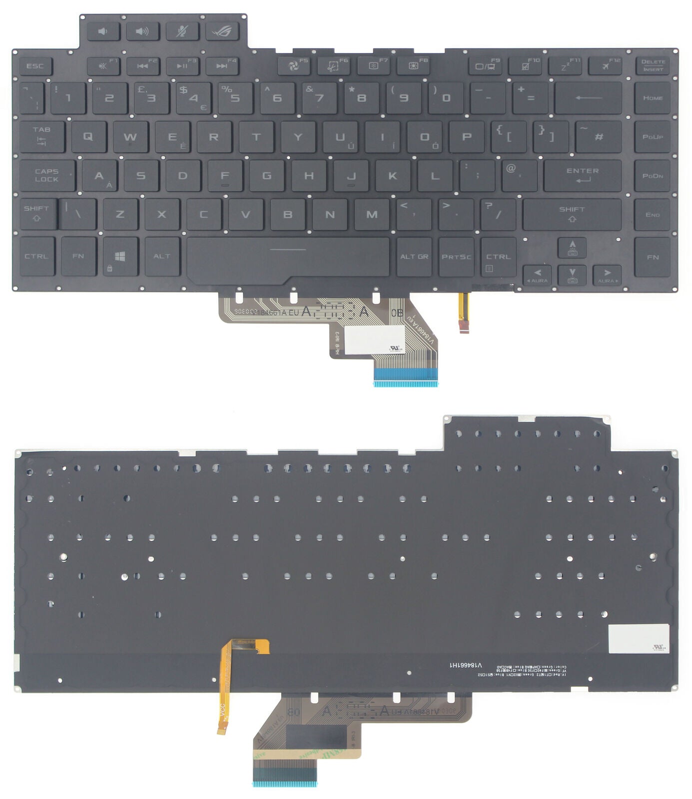 StoneTaskin Original Black UK Backlit Keyboard For ASUS ROG ZEPHYRUS M