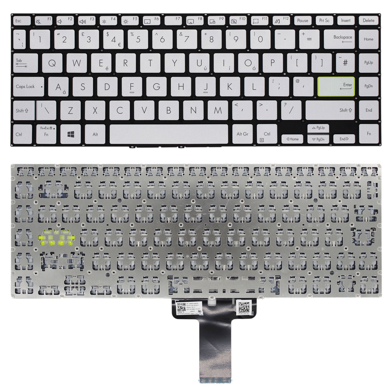 StoneTaskin Original Brand New Grey UK Keyboard For ASUS VivoBook Flip