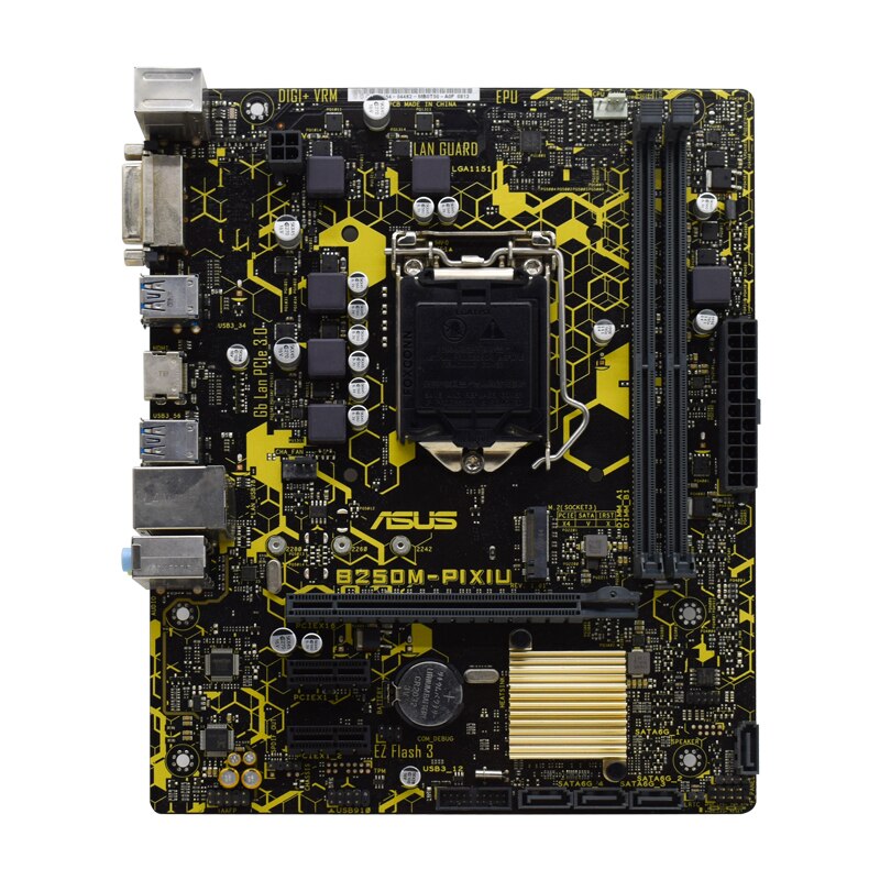 Original ASUS B250M-PIXIU PC Motherboard LGA1151 DDR4 hdmi dvi vga m.2 ...