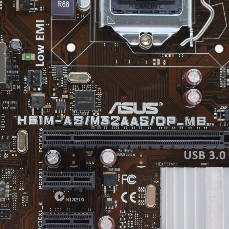 Original ASUS H61M-AS/M32AAS/DP_MB 1155 pin H61 PC Motherboard Noteboo ...