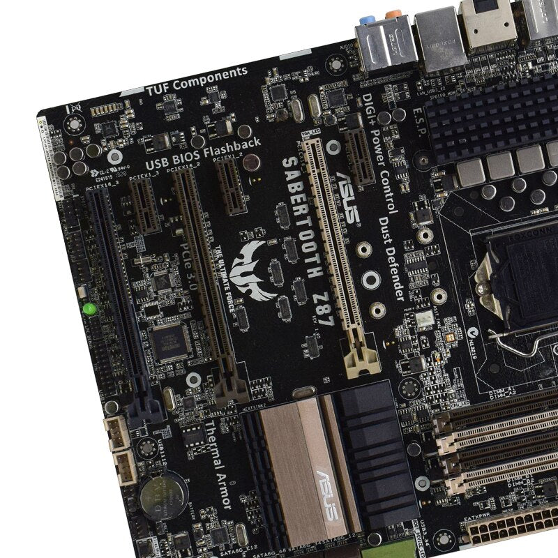 Original Asus SABERTOOTH Z87 Desktop Motherboard LGA 1150 Intel Z87 DD ...