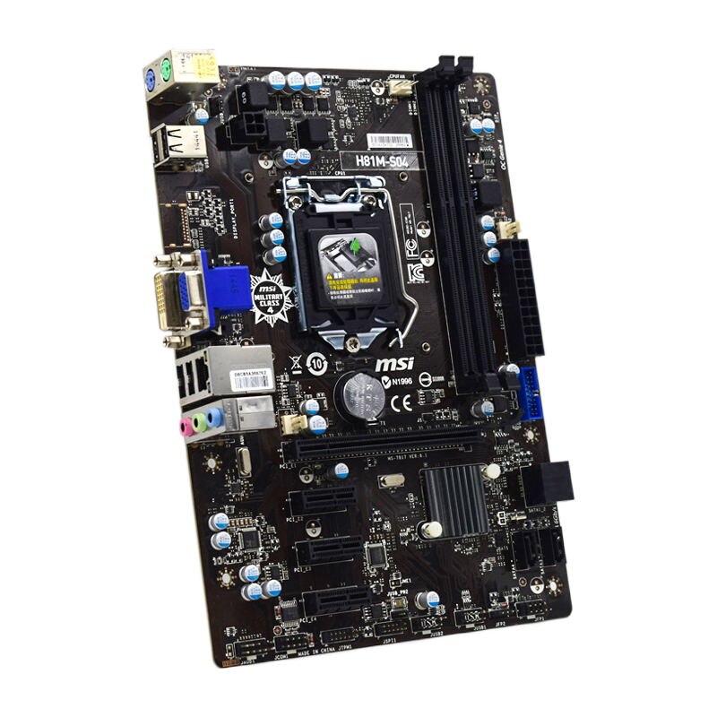 MSI H81M-S04 Desktop Motherboard LGA 1150 Intel H81 H81M DDR3 SATA3 US ...