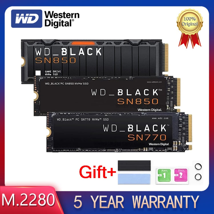 Western Digital BLACK SN850 SN770 SN750 SN570 M2 SSD NVMe Internal Gam ...